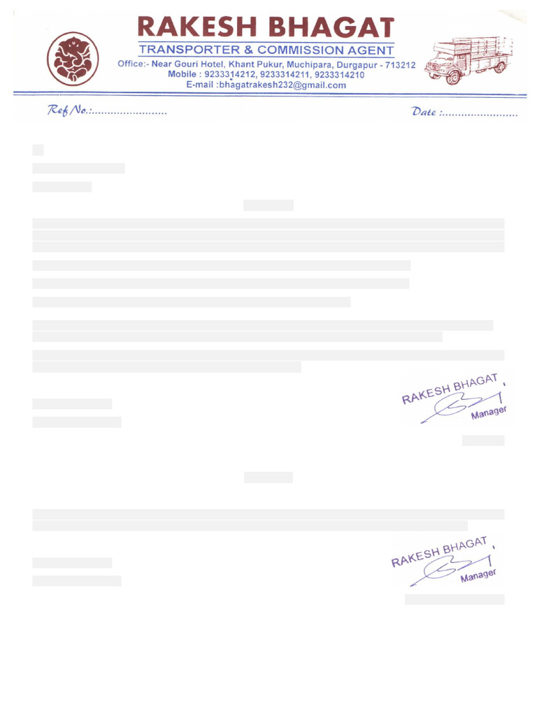 TDS Declaration for Goods Carriage | PDF