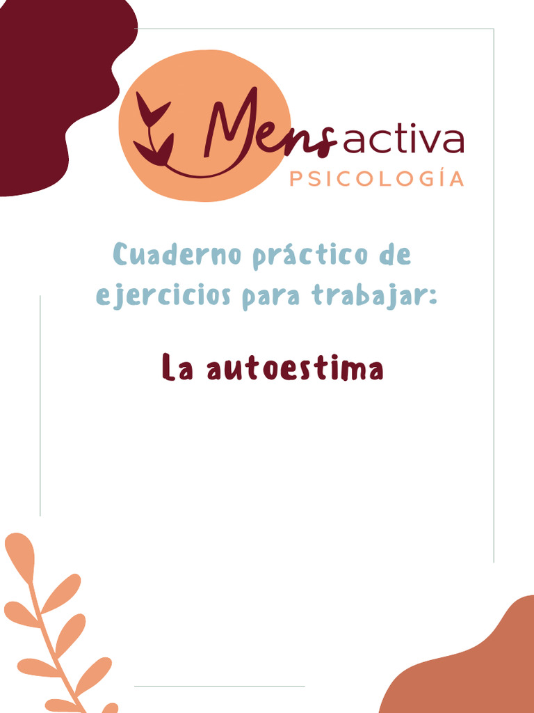 Ejercicios Prácticos Para Mejorar La Autoestima Pdf Pensamiento