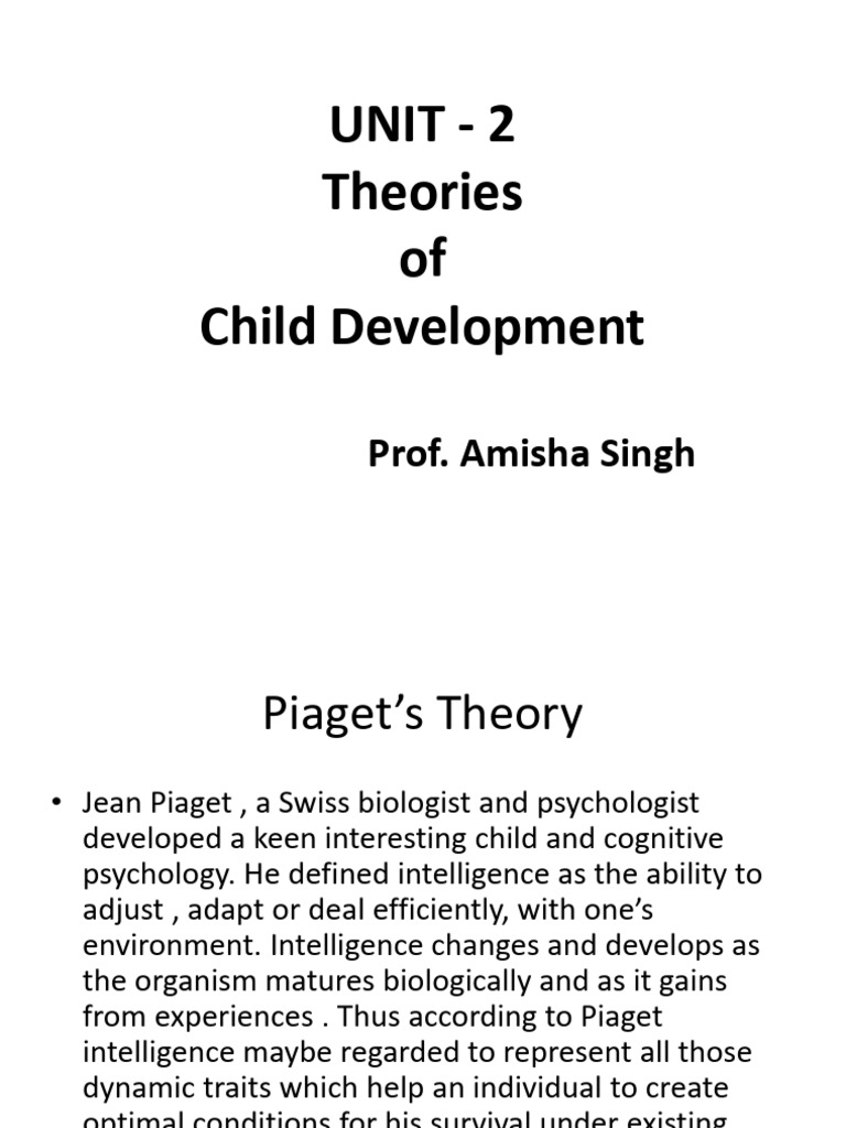 3022_Theories of Child Development | PDF | Liberal Arts Education ...