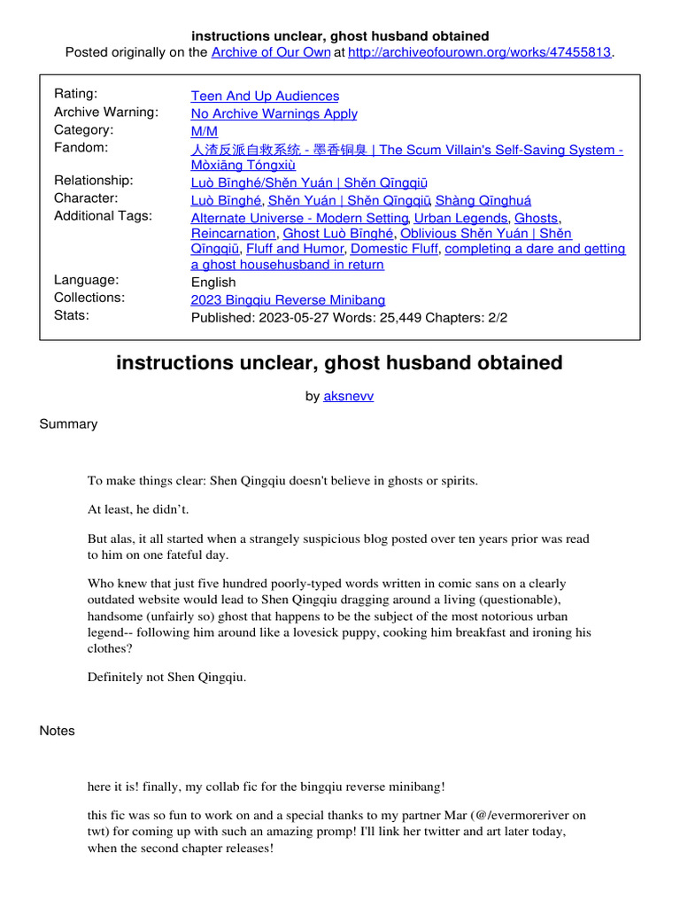 Instructions Unclear | PDF