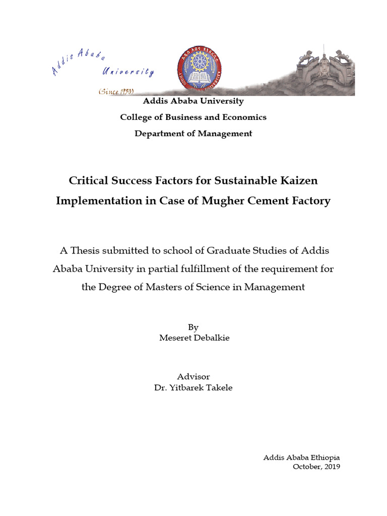 KAIZEN GOOD ARTICLE | PDF | Factor Analysis | Statistics