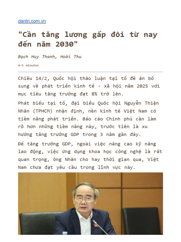 "C NT NGL NGG P Ôit Nay NN M 2030": B CH Huy Thanh, Hoài Thu | PDF