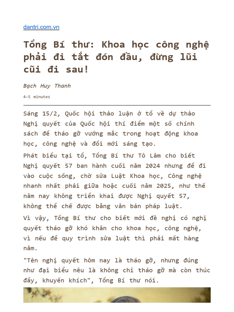 T NG Bí TH: Khoa H C Công NGH PH I It T Ón U, NGL I C I I Sau! | PDF