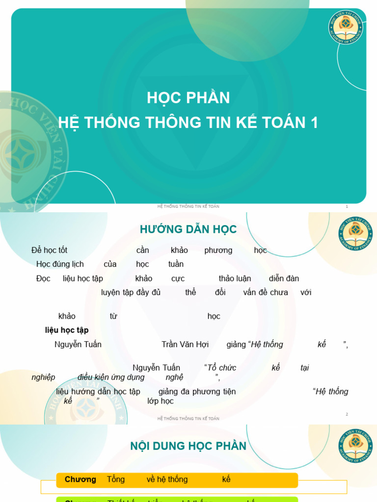 Bài 1. Tổng quan về HTTTKT.V1 | PDF