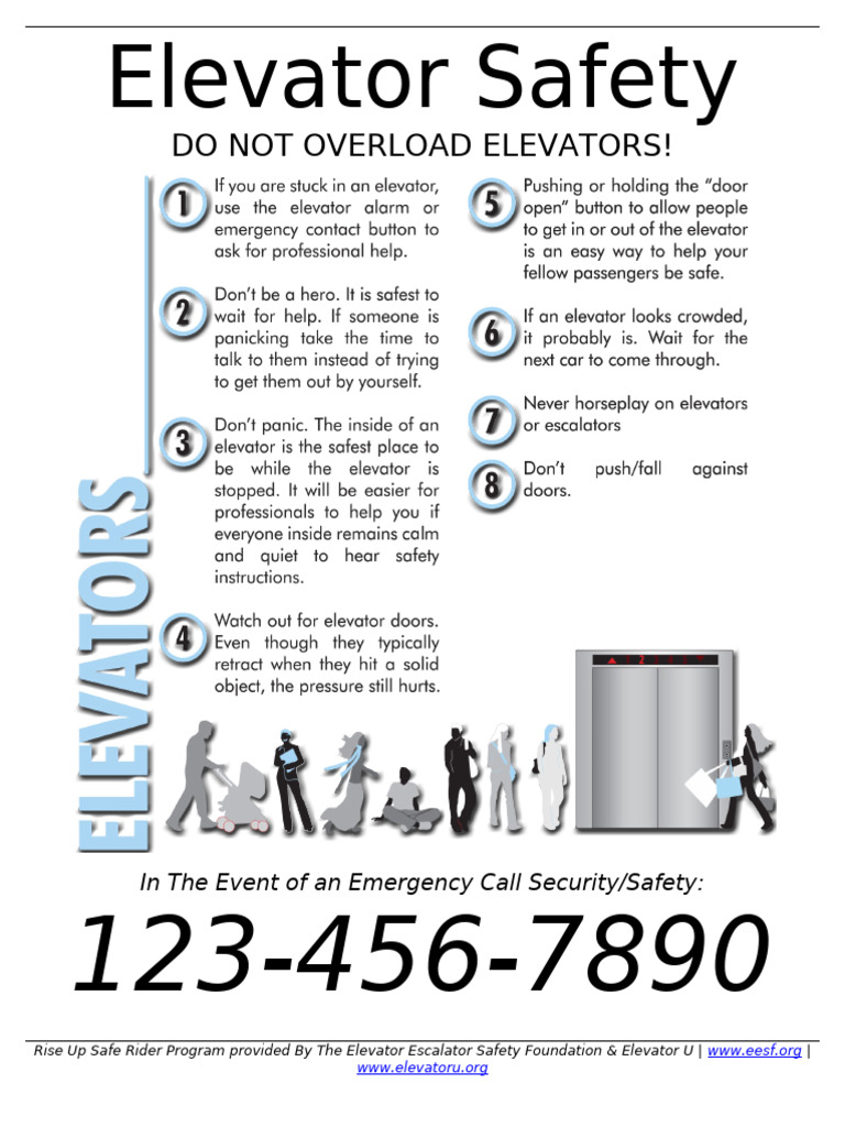 Elevator Safety Guidelines | PDF