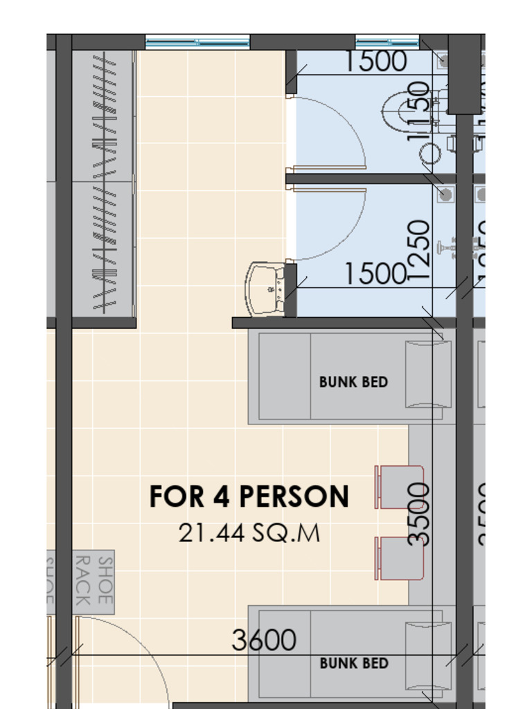 Dorm Plan Female Layout | PDF