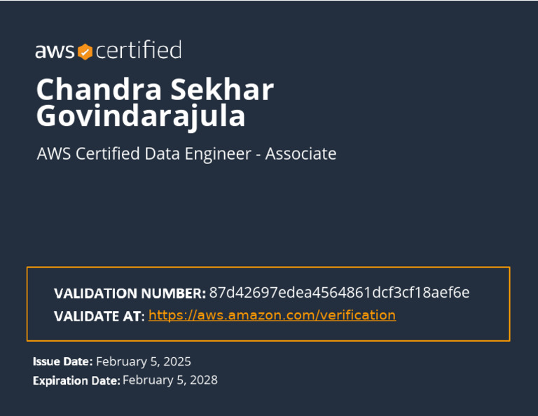 AWS Certified Data Engineer Overview | PDF
