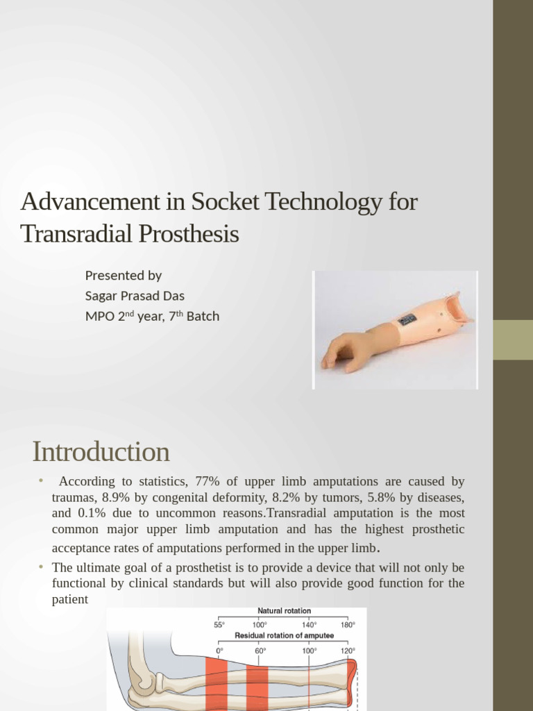 TRAC Socket Design for Transradial Prosthesis | PDF | Prosthesis ...