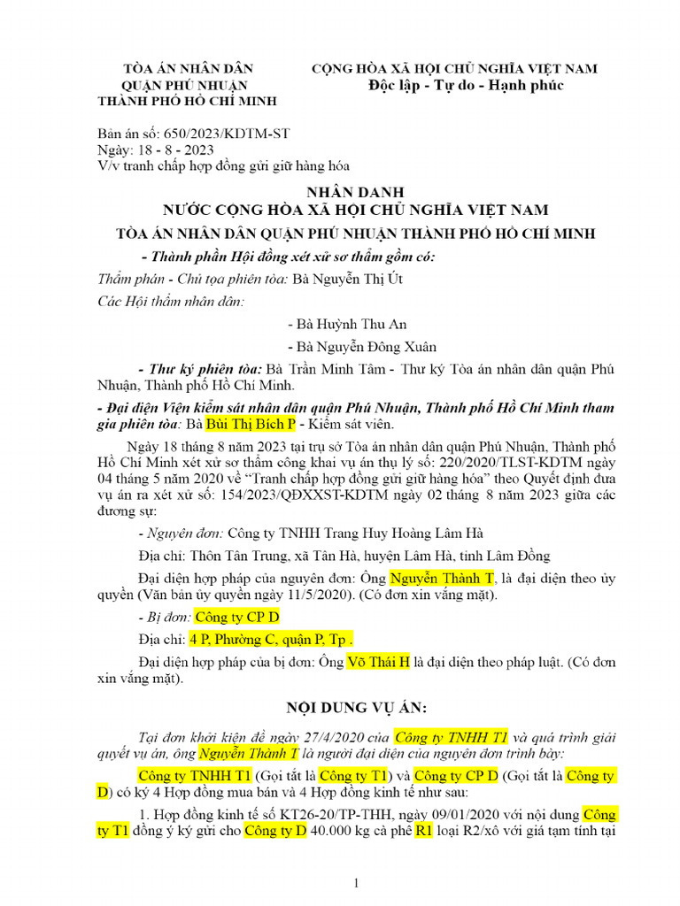 Lam Ha Thuan Phat | PDF