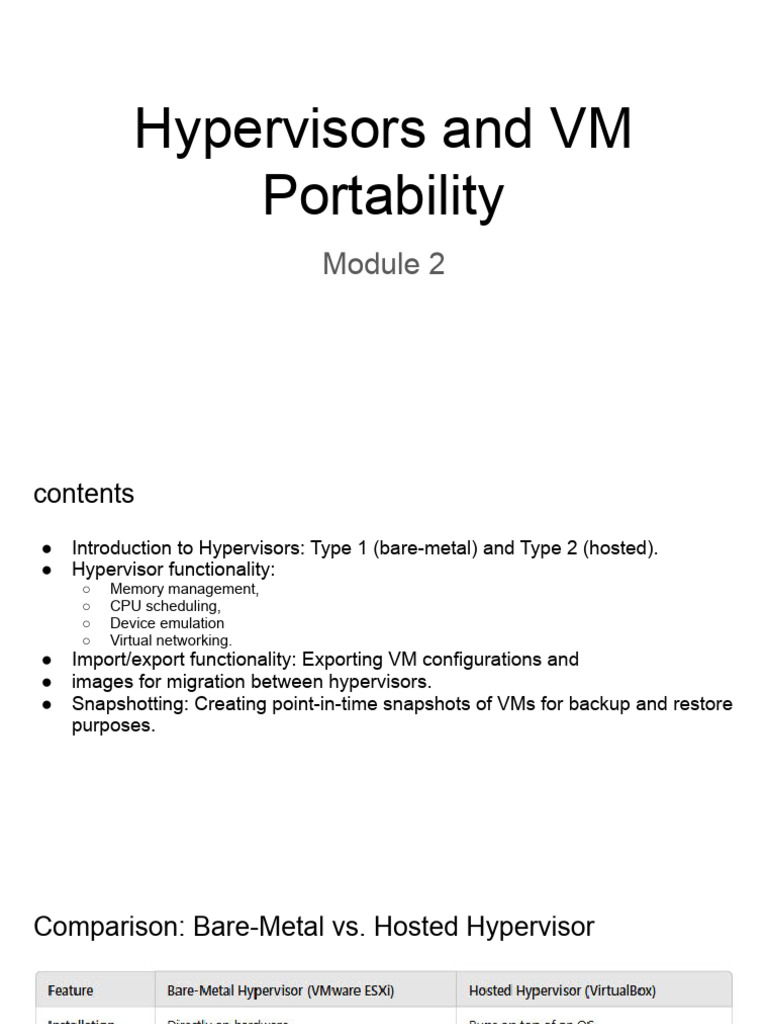 Hypervisor Performance and Management | PDF | Virtual Machine ...