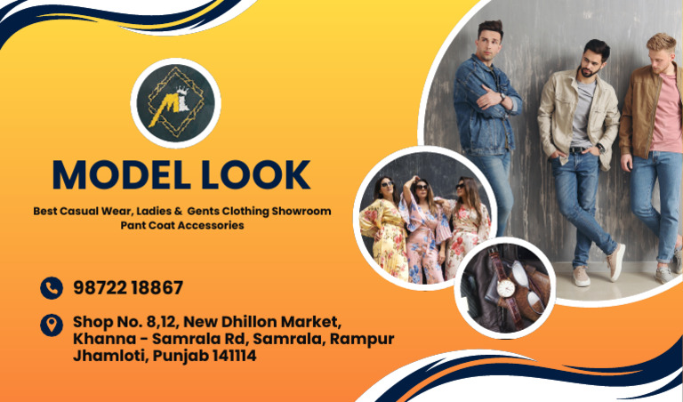 Model Look Visiting Card | PDF