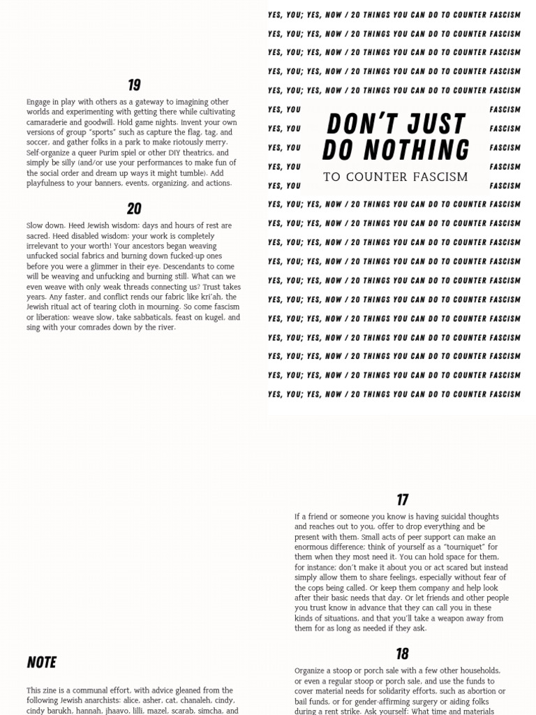 DontJustDoNothing CounterFascism IMPOSED | PDF