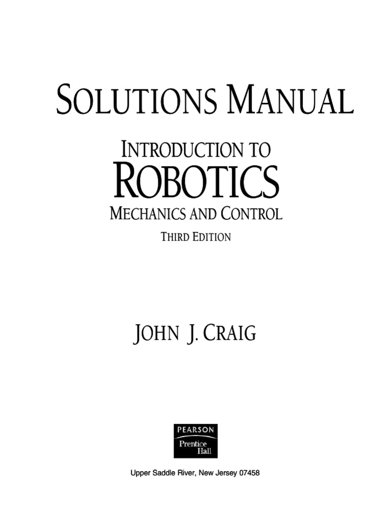 Kupdf.net Introduction to Robotics Craig Solution Manual 1pdf | PDF