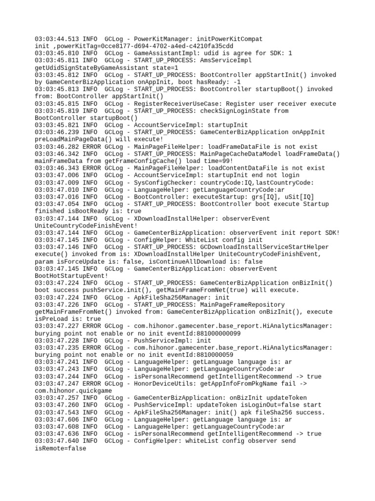 Startup Process Log Analysis | PDF | Computer Programming | Internet ...