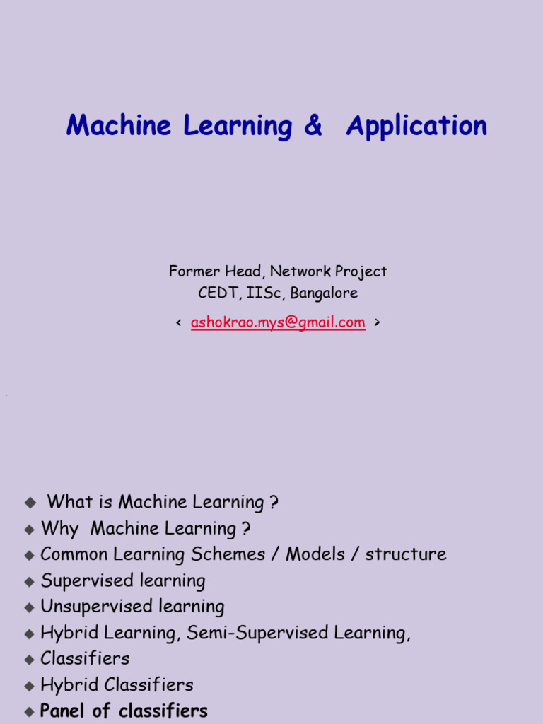 Introduction To Machine Learning | PDF | Machine Learning | Cluster Analysis