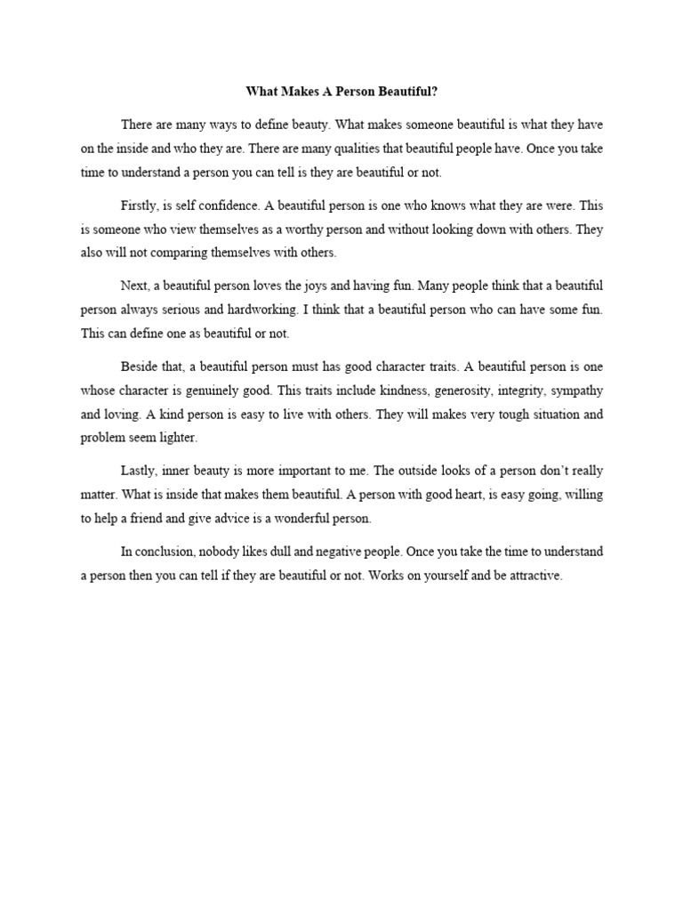 Defining Inner Beauty Qualities | PDF