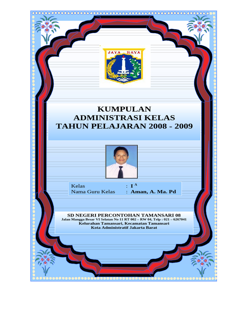 Cover Administrasi Kelas Aman | PDF