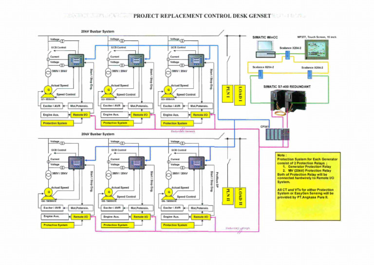 Schematic Genset Control For AP | PDF