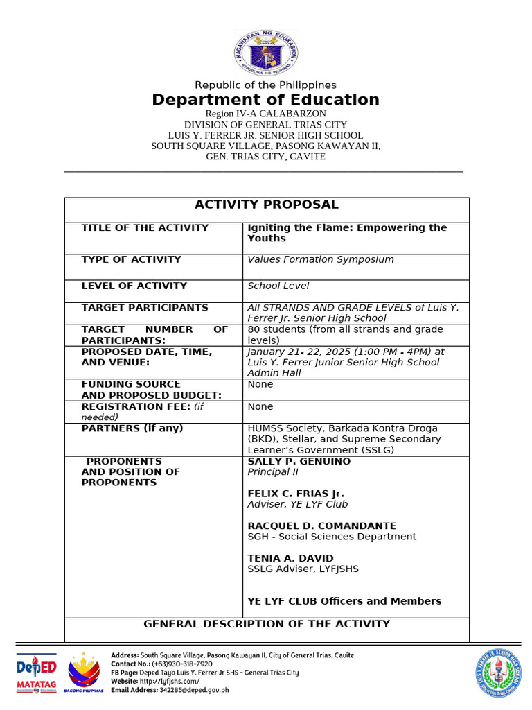 Values Formation 3.0 Proposal REVISED | PDF | Faith