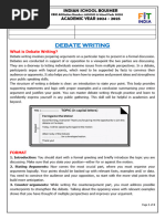 How To Write A Debate Paper | PDF | Communication | Argument
