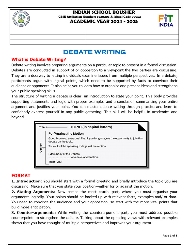 G11 - Debate Writing Samples - AY 2024-25 | PDF | Social Media ...