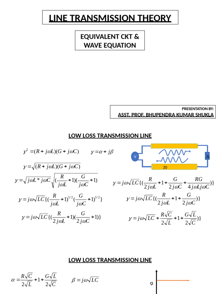 Low Loss Transmission Line | PDF | Transmission Line | Distortion