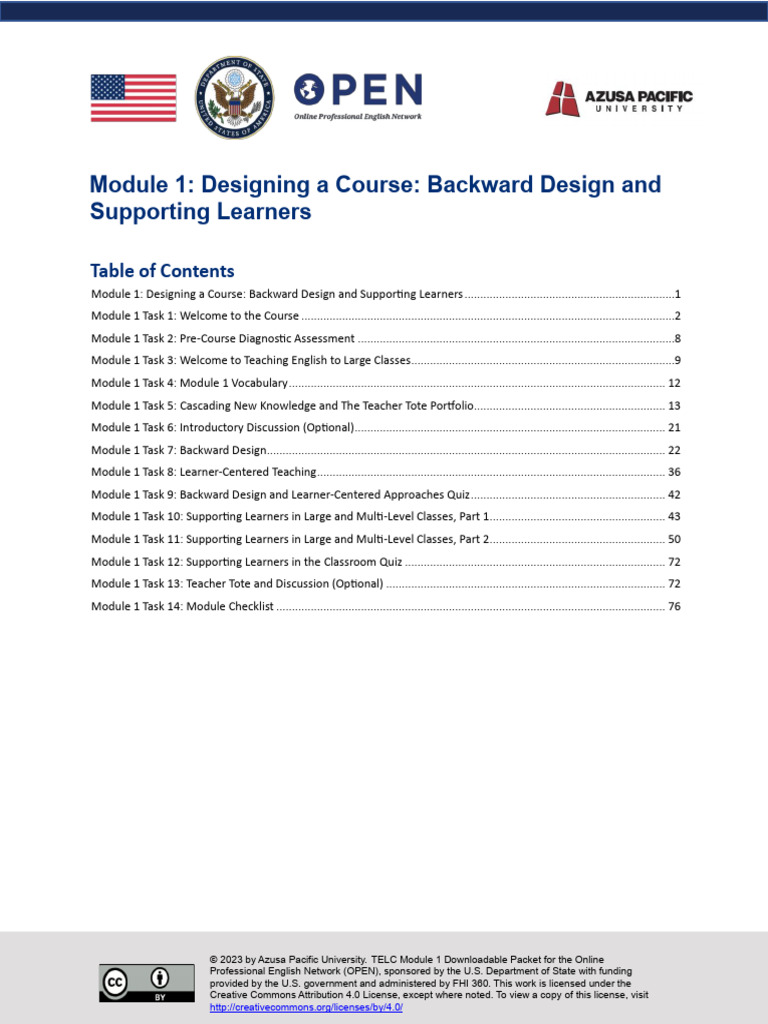 Telc Module 1 Packet Pdf Teachers English As A Second Or Foreign