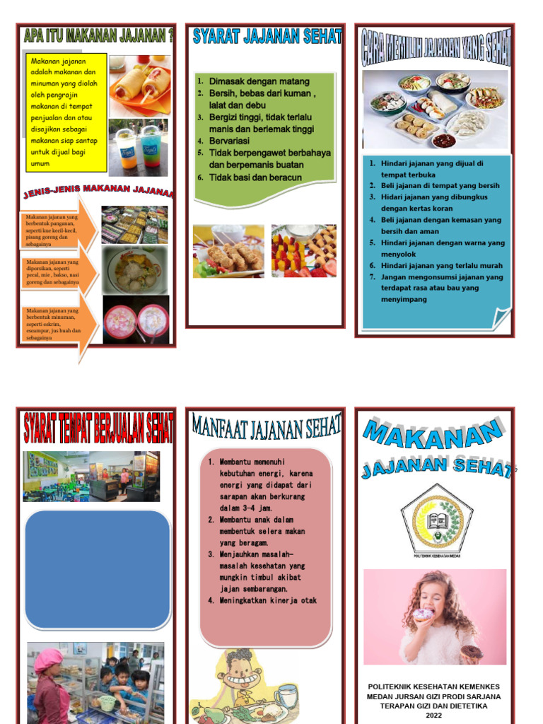 Leaflet Jajanan Sehat | PDF