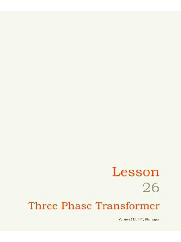 Three Phase Transformer | PDF