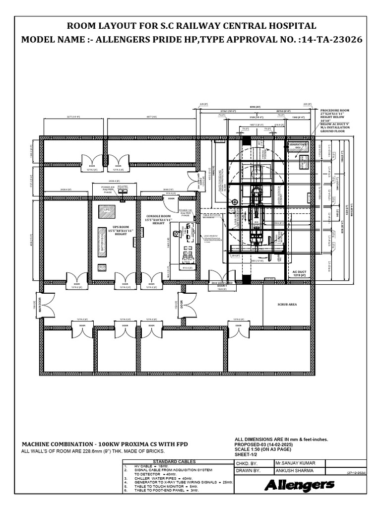 Room Layout for S.C. Railway Hospital | PDF | Manufactured Goods ...