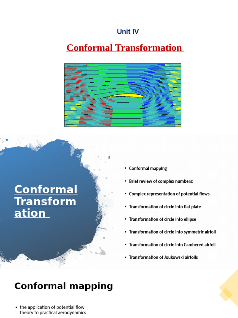 Conformal Transformations in Aerodynamics | PDF | Airfoil | Lift (Force)