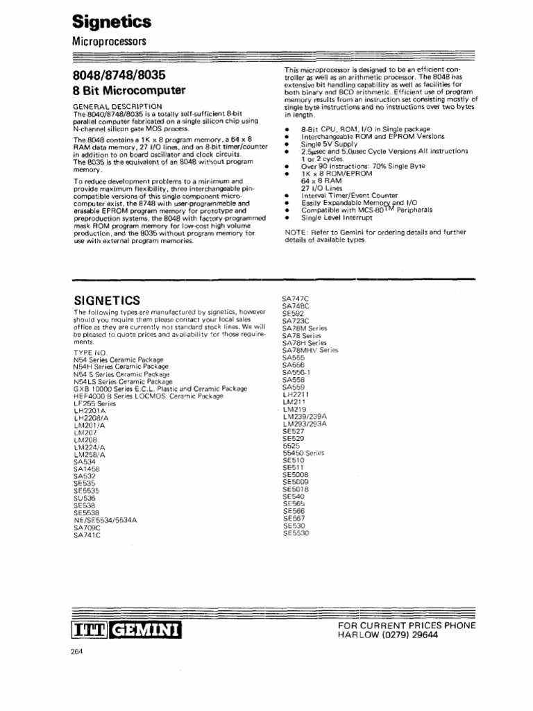 Datasheet 8048 Inmet | PDF