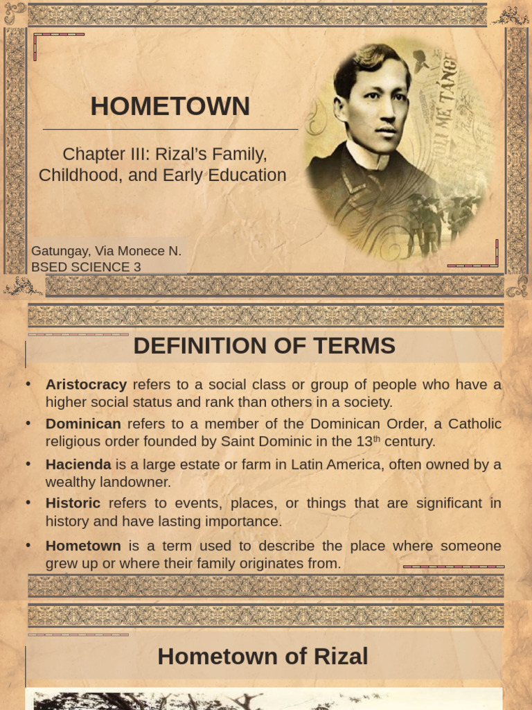 Group3 - GATUNGAY, Via Monece - Hometown | PDF