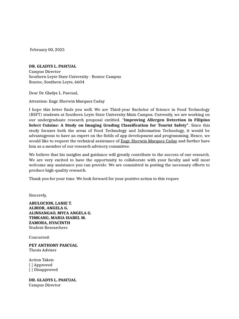 Request-Letter Sample | PDF