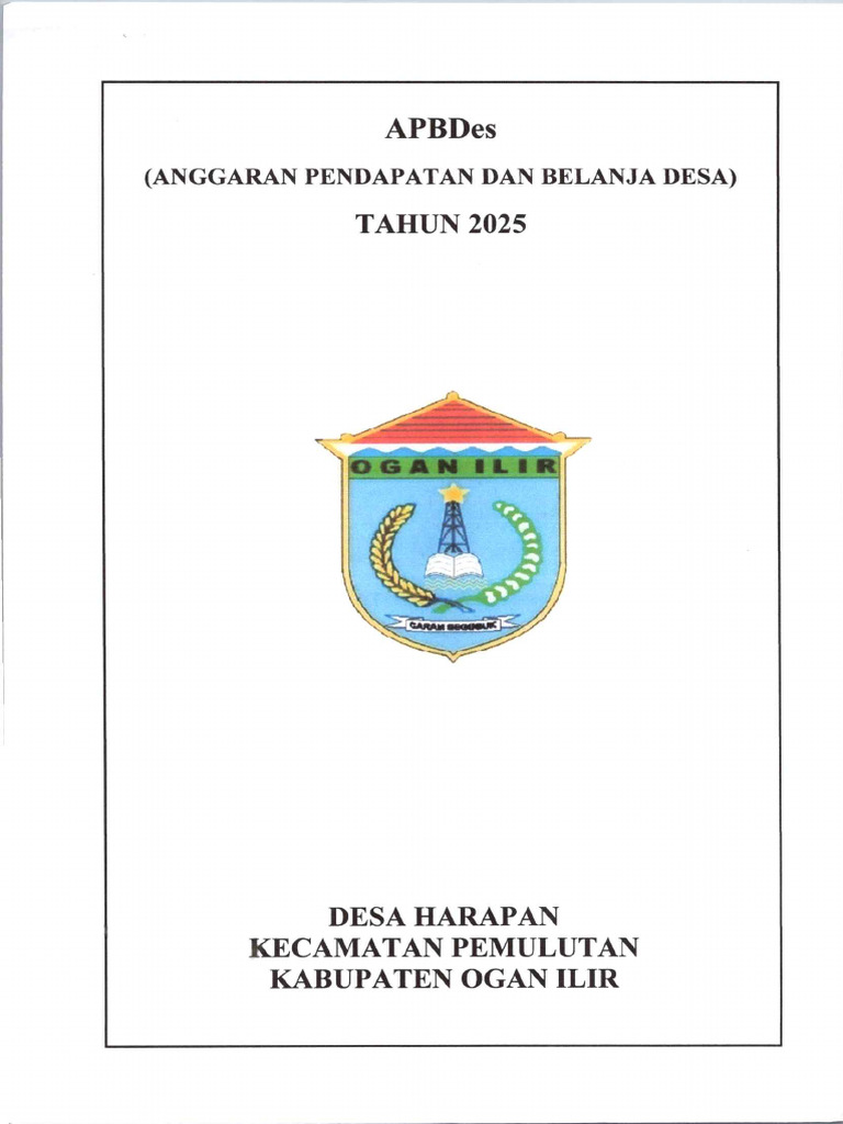 APBDES HARAPAN-2025 | PDF