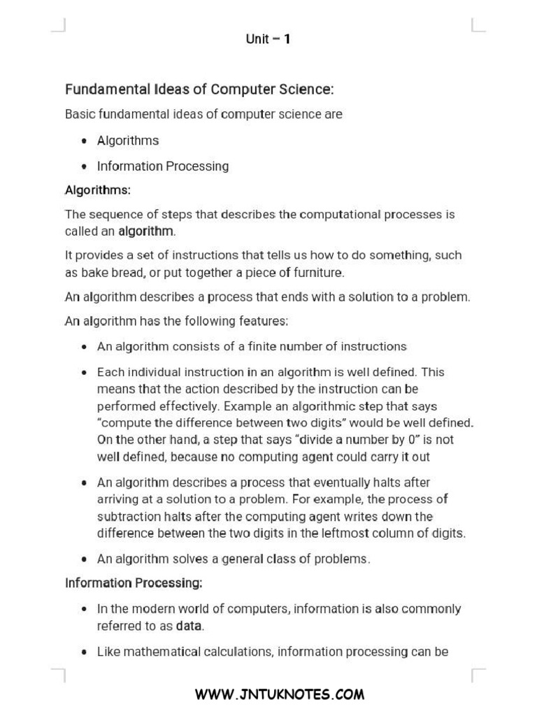 PYTHON PROGRAMMING - UNIT-1 | PDF