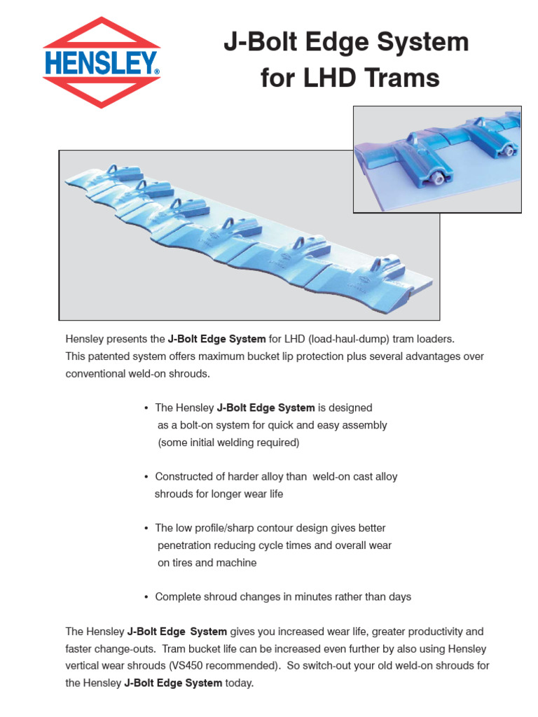 J-Bolt Edge System for LHD Trams | PDF | Nut (Hardware)