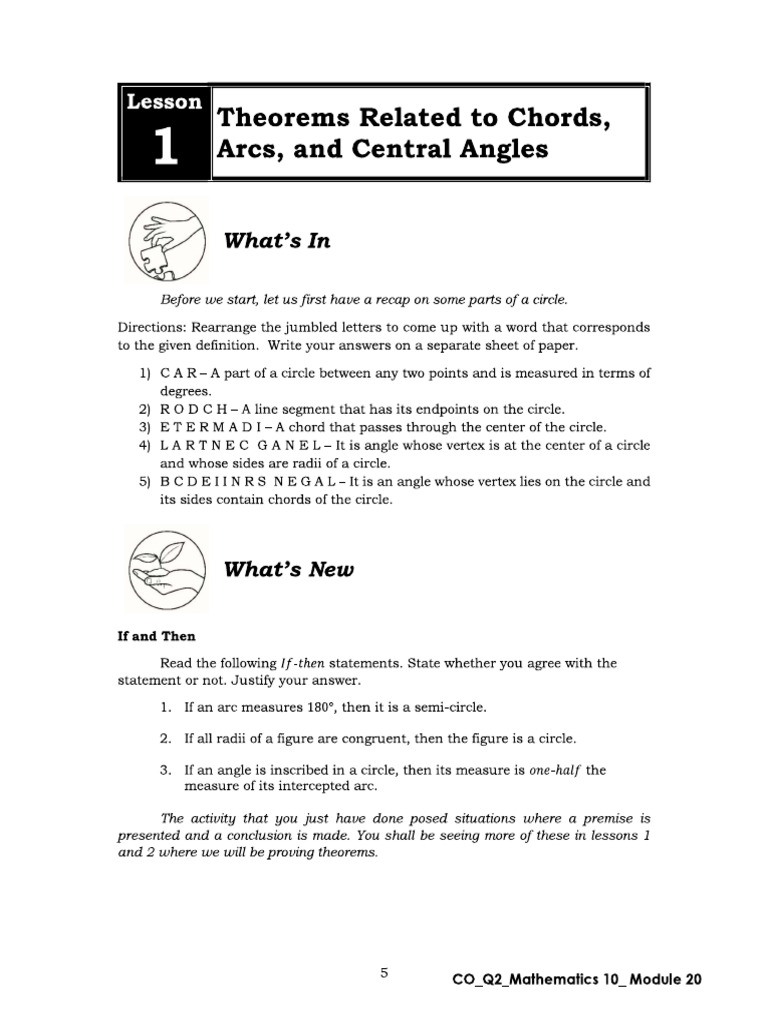 Theorems On Circles | PDF