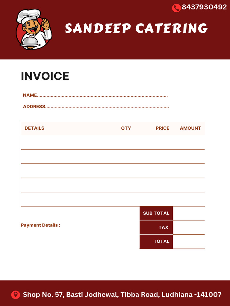 Sandeep Catering Invoice | PDF
