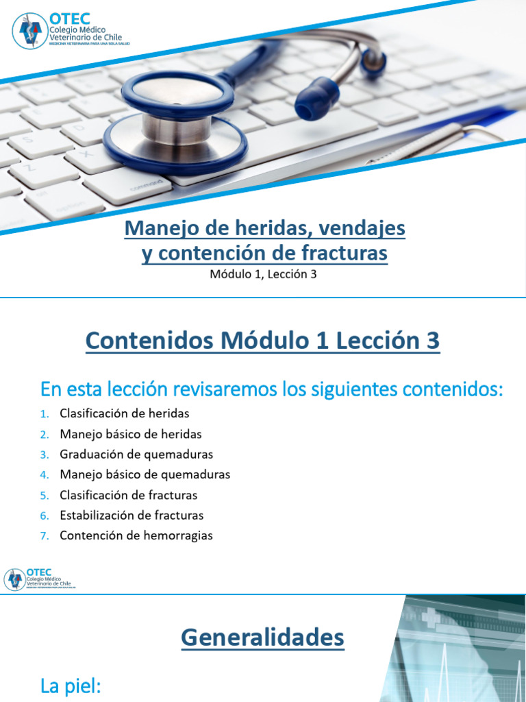 Manejo de Heridas y Fracturas | PDF | Herida | Quemar