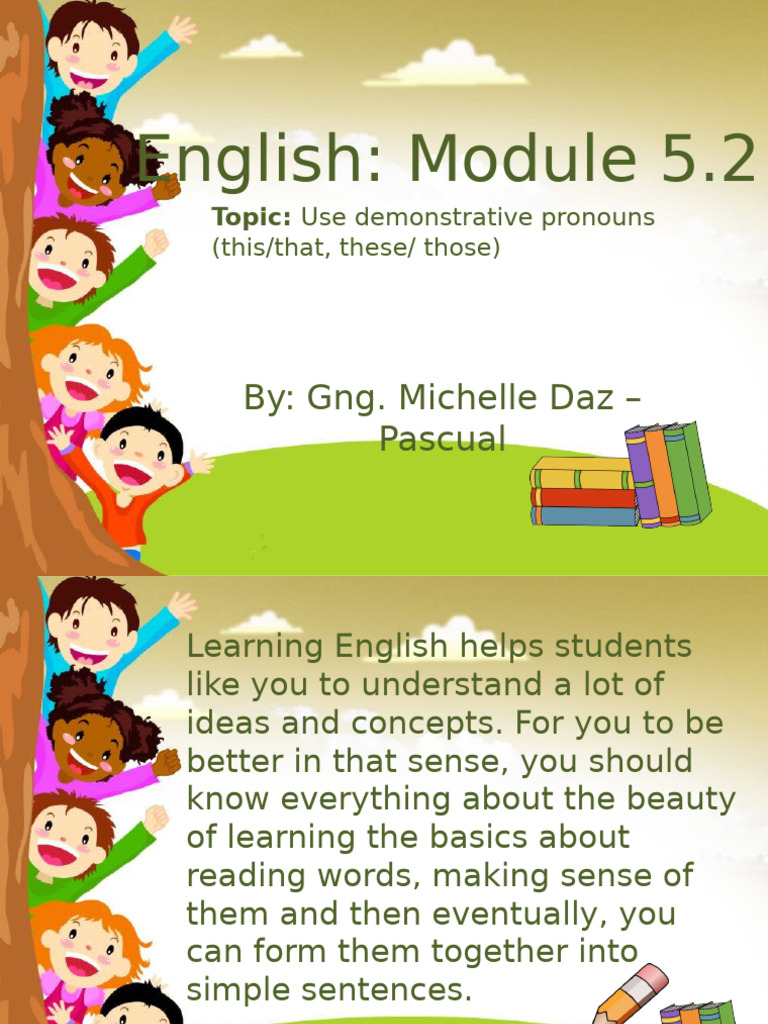4thgrading English Module5.2 Use Demonstrative Pronouns | PDF