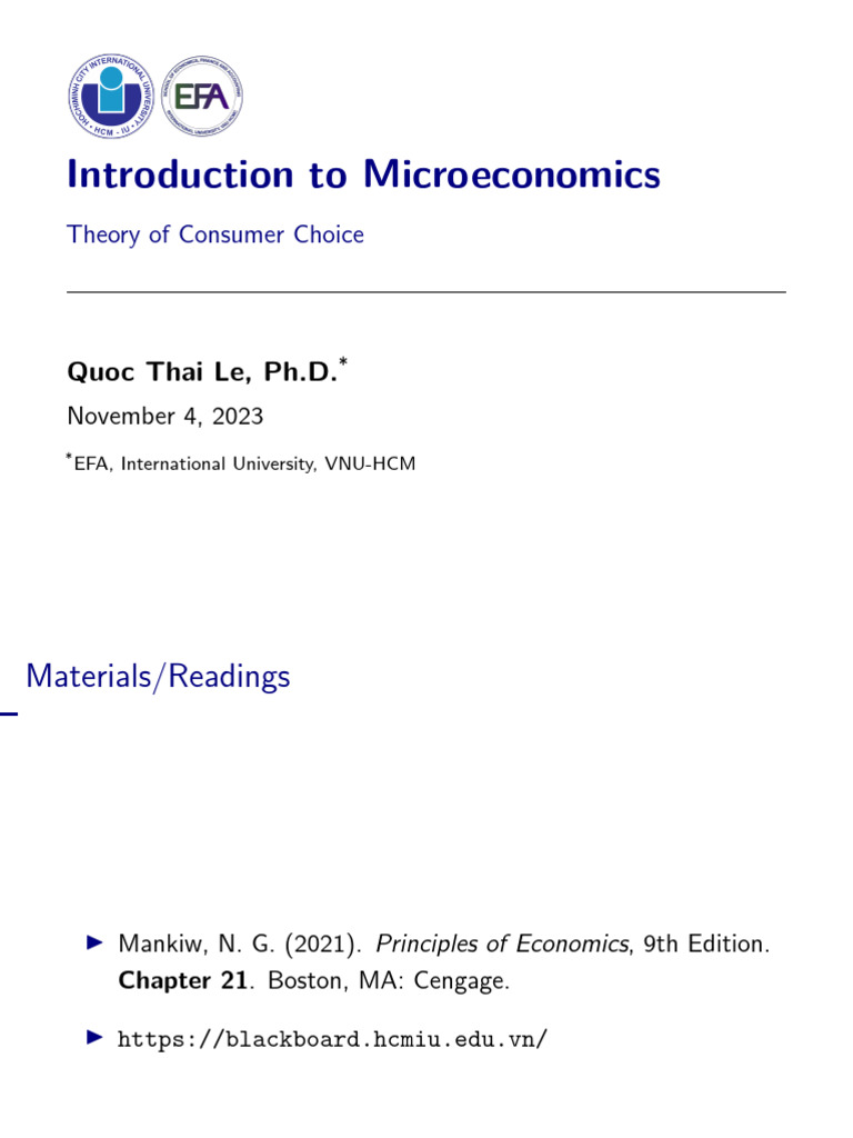 Understanding Consumer Choice Theory | PDF | Labour Economics | Demand