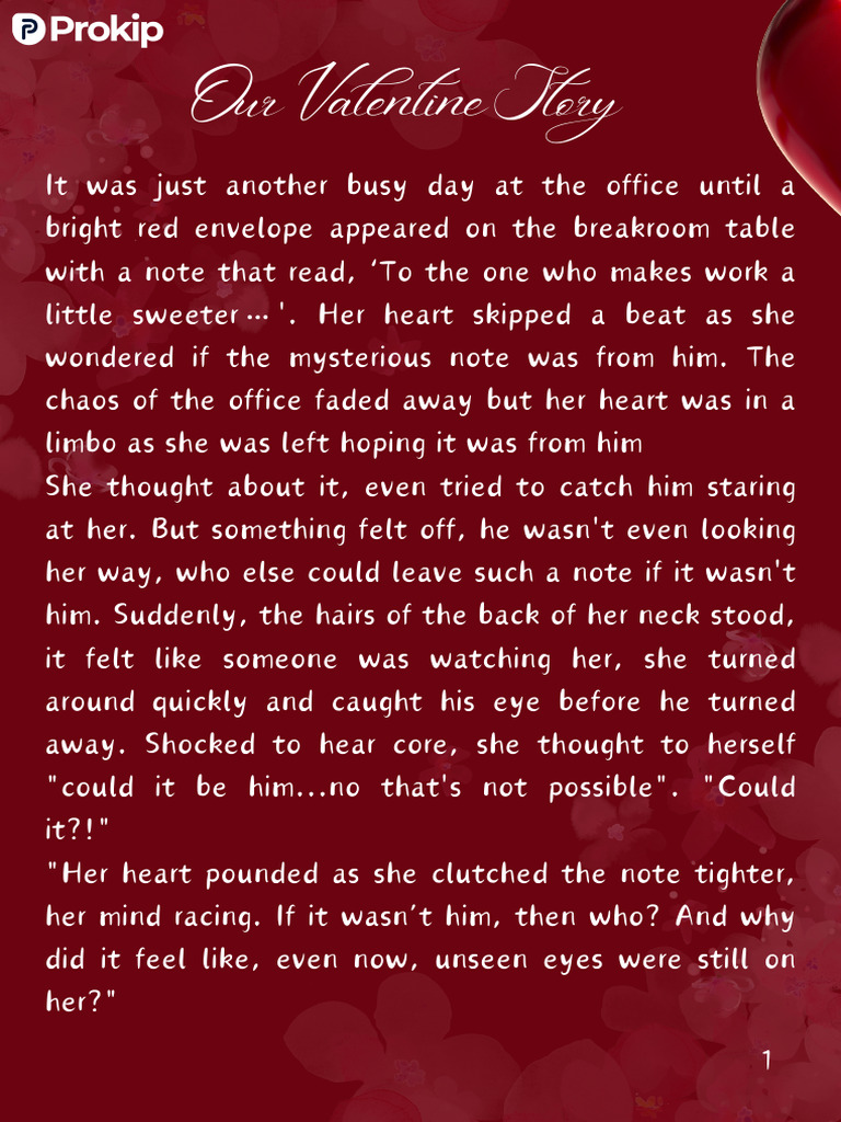 Office Romance: A Valentine's Mystery | PDF