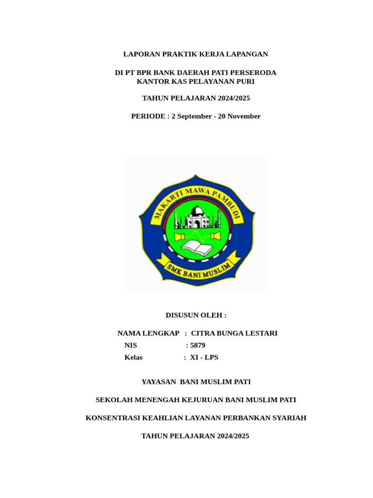 Lap - PKL Citra Bunga 1 | PDF