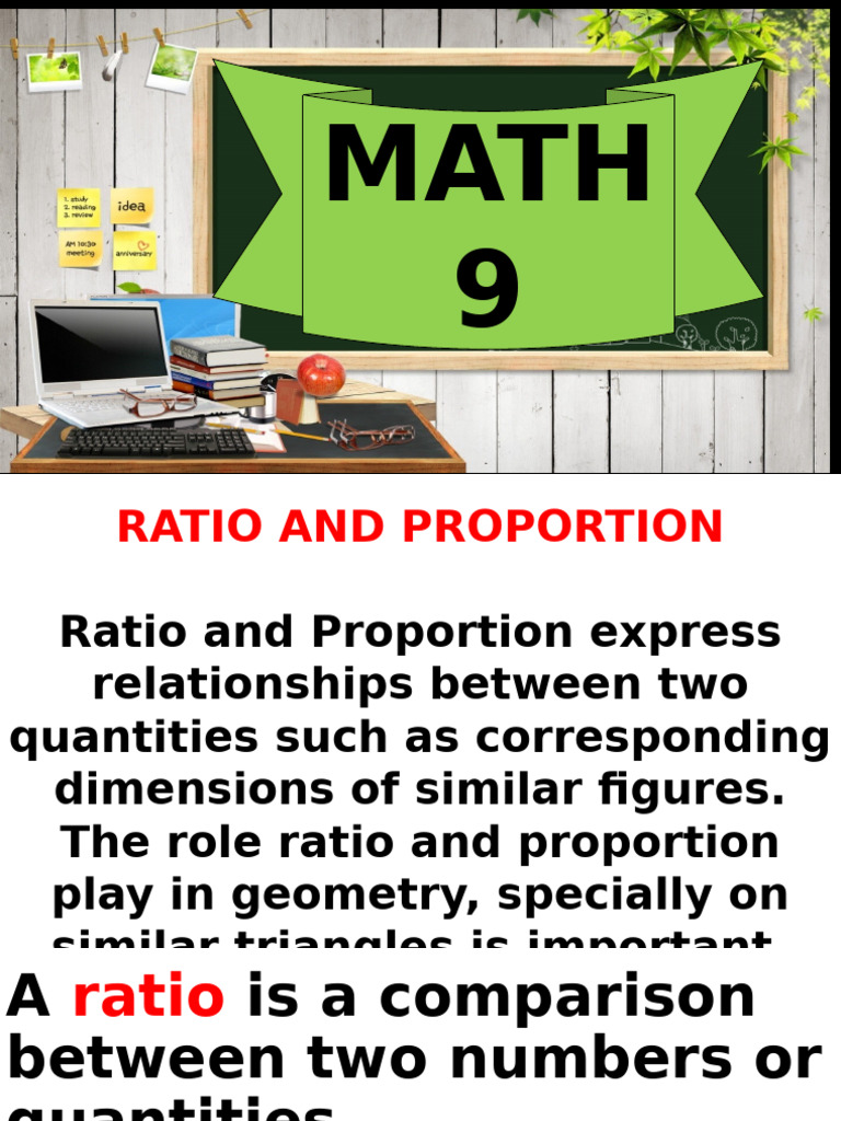 Ratio and Proportion in Geometry | PDF