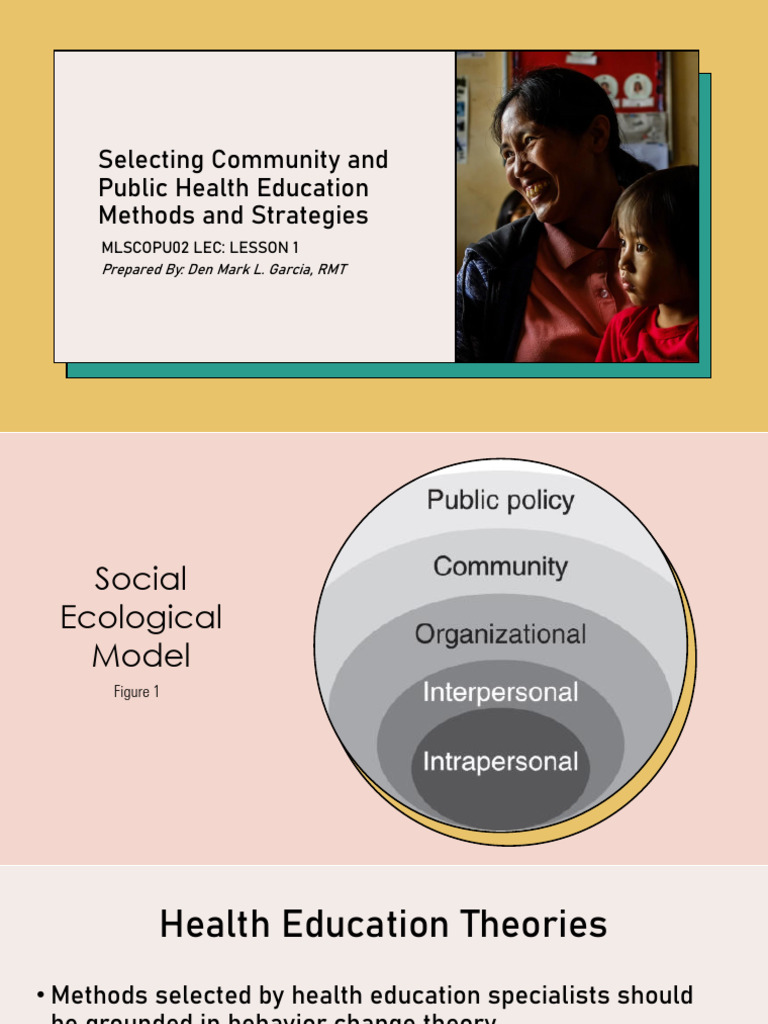 PRELIM - COPUB LEC - LESSON 1 (Selecting Community and Public Health ...