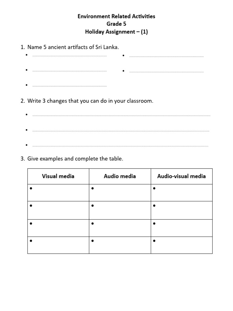 Grade 5 - E.S | PDF