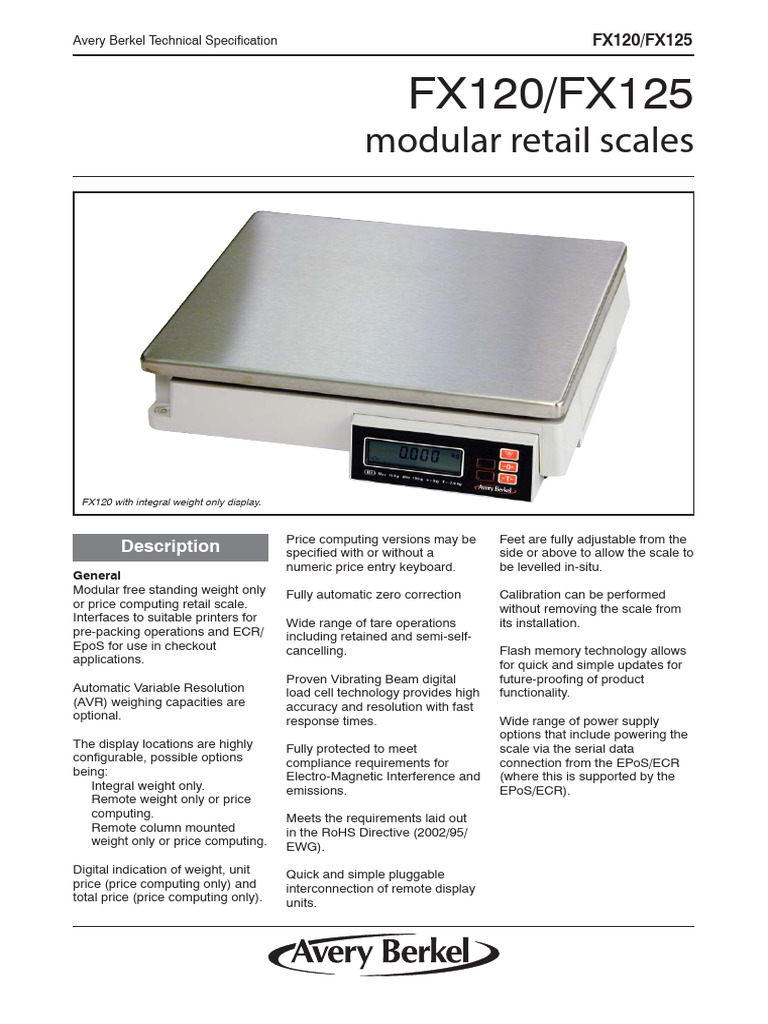 ABR35 000423 AA FX120 FX125 Tech Spec | PDF | Ac Power Plugs And ...