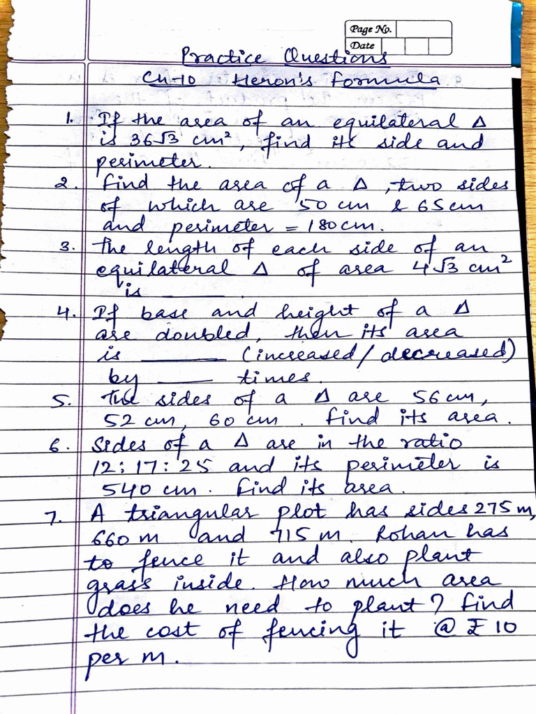 ch-10 Practice Questions | PDF