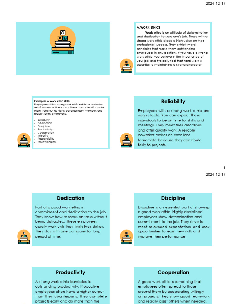 Understanding-Work-Immersion-P1 | PDF | Disciplines | Integrity